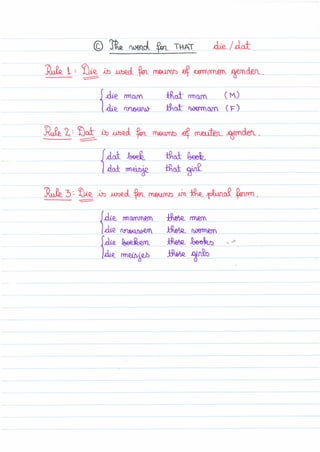 The grammar of The Dutch language - part 1 | PDF