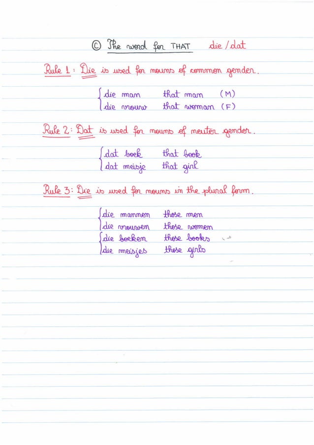 The grammar of The Dutch language - part 1 | PDF