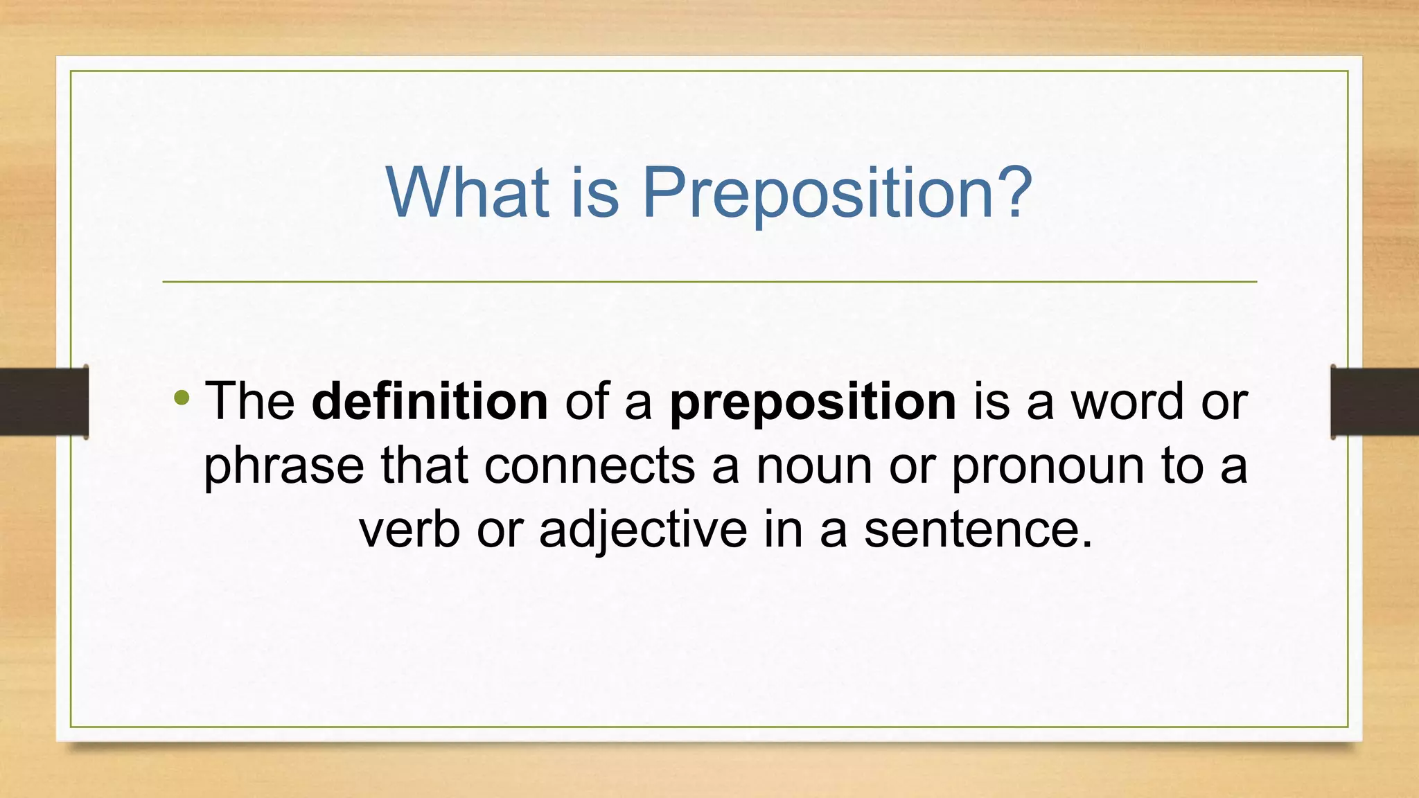 Prepositions | PPTX