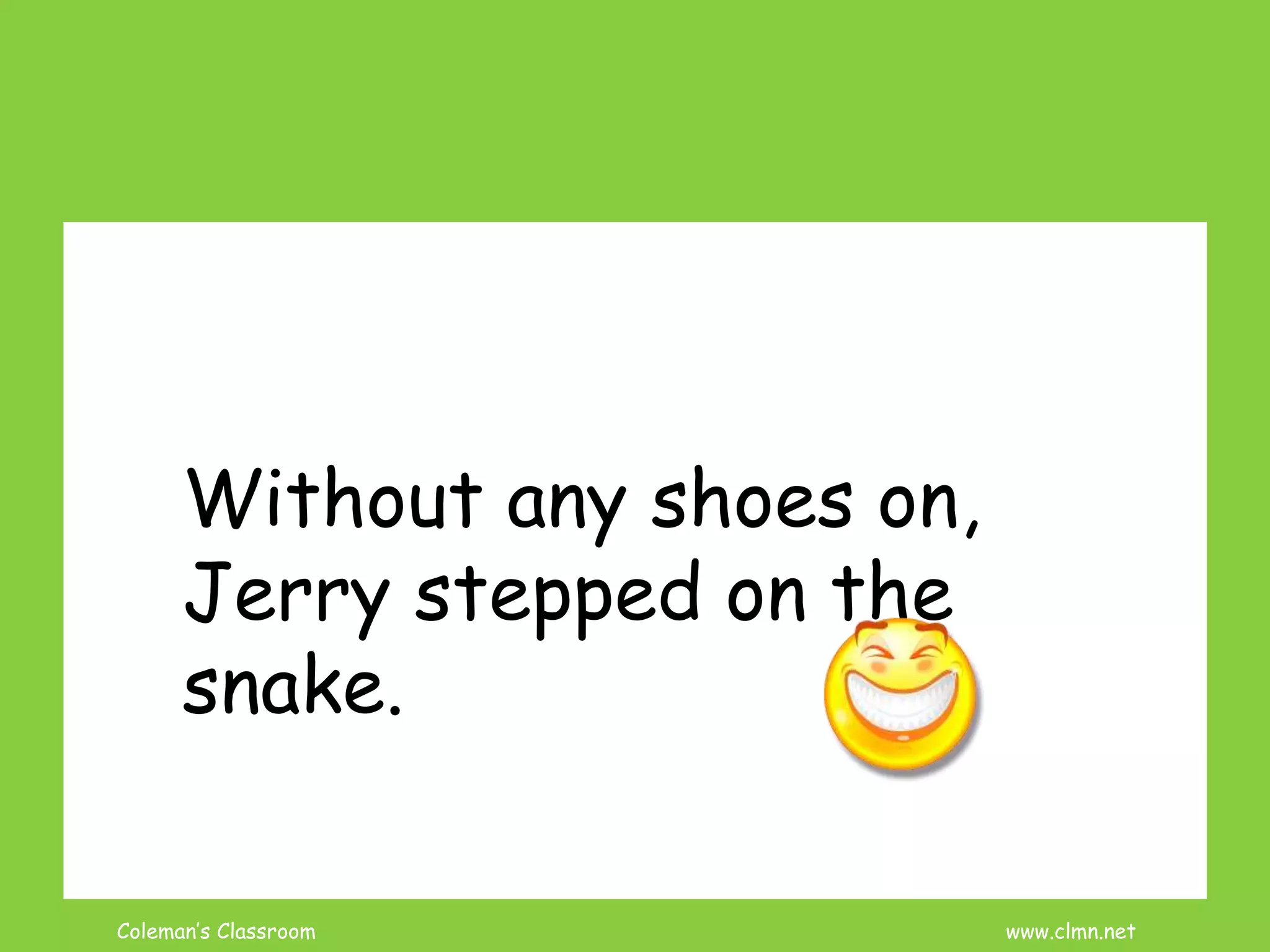 Review Misplaced Modifiers Ppt