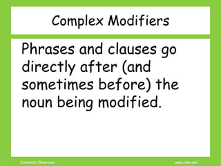 Review Misplaced Modifiers | PPT