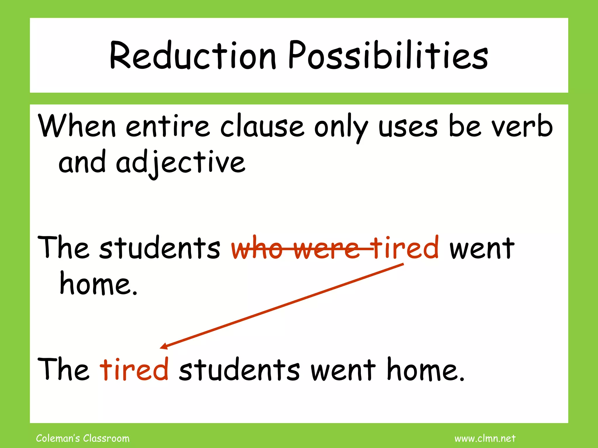 Review Restrictive/Nonrestrictive Adjective Clauses | PPTX