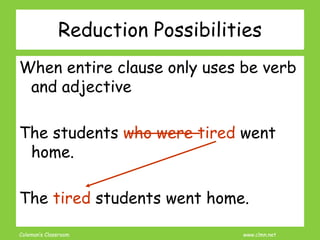 Review Restrictive/Nonrestrictive Adjective Clauses | PPTX