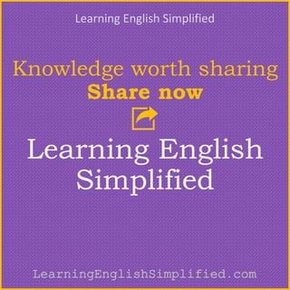 Quick Refresher for Grammar and Tenses in English with Simple Examples ...