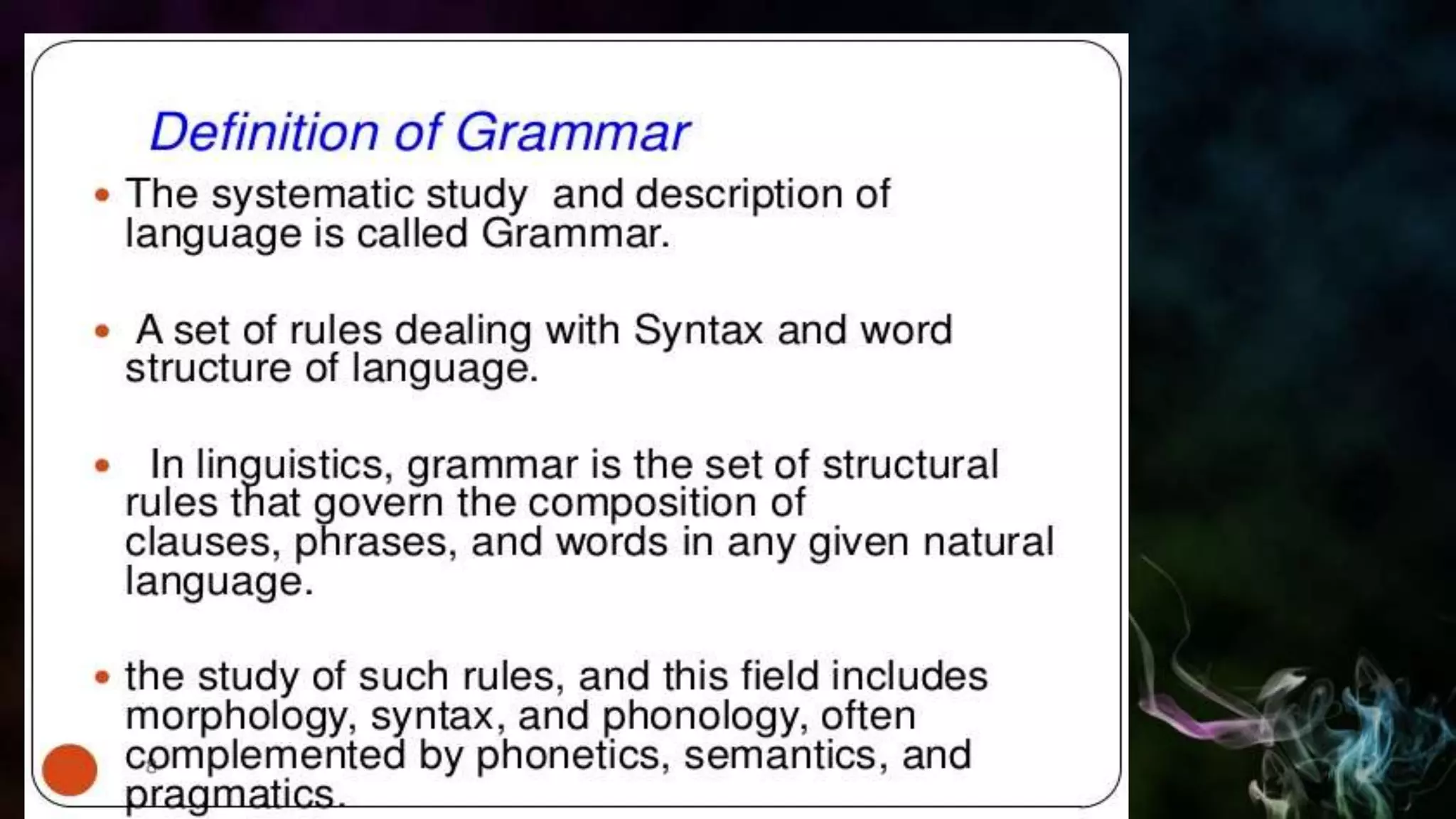 #Grammar# in Linguistics | PPTX