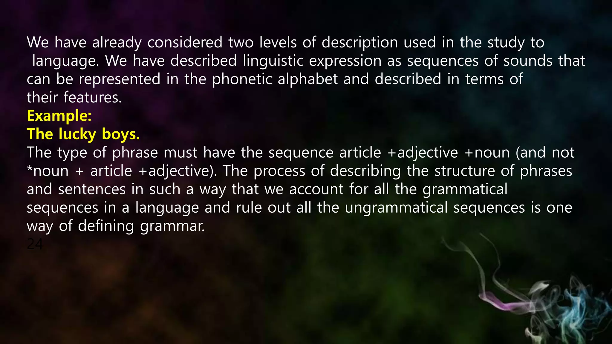 #Grammar# in Linguistics | PPTX