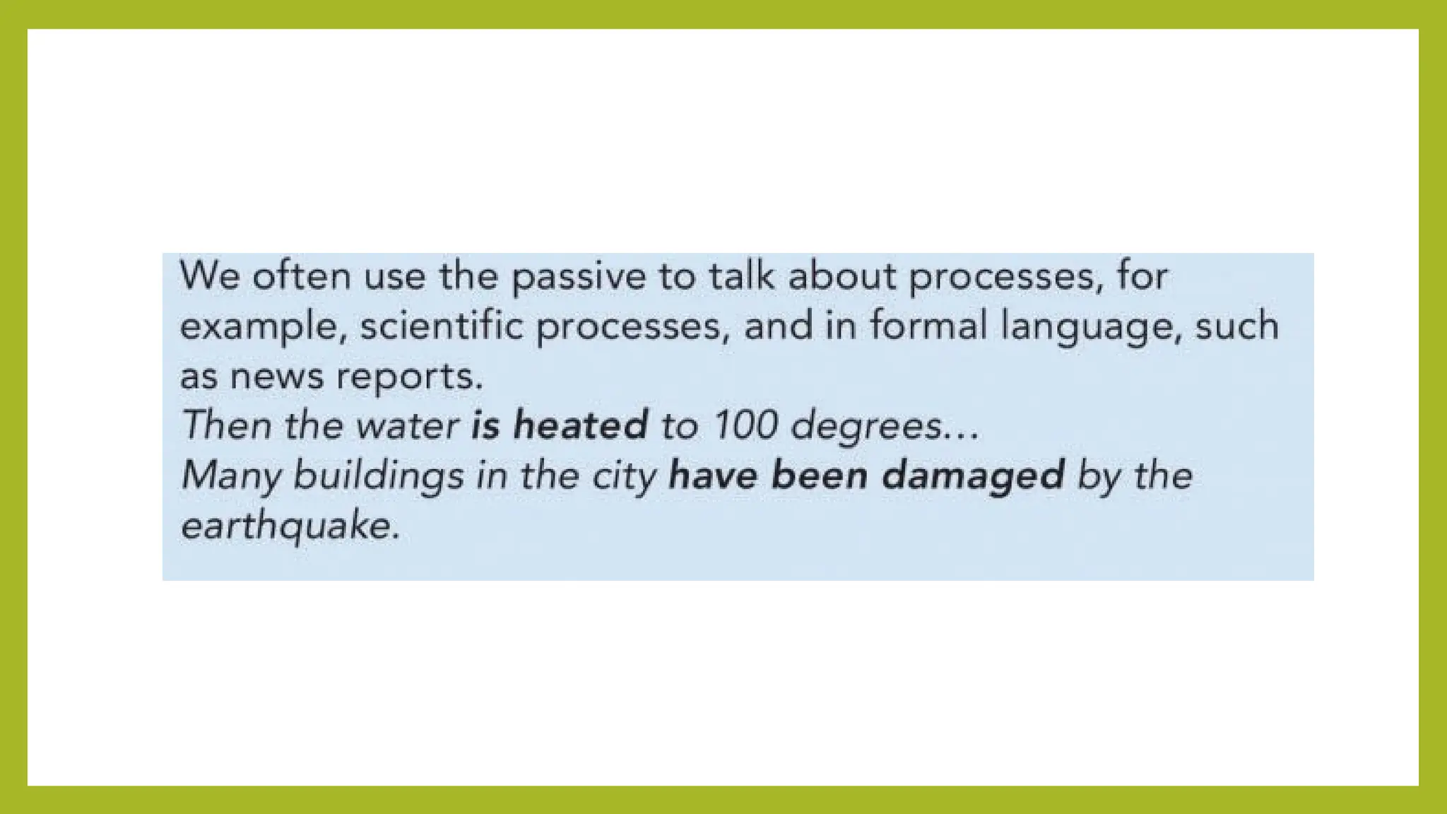 Grammar. Passive voice. english academic level | PPT