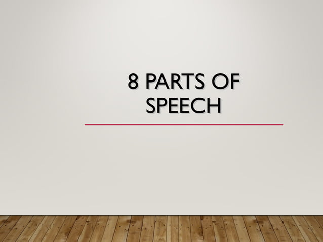 english Grammar - Eight Parts of Speech.ppt