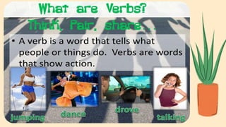Grammar Action Verbs for lower grades (1,2,3,4,5) | PPTX