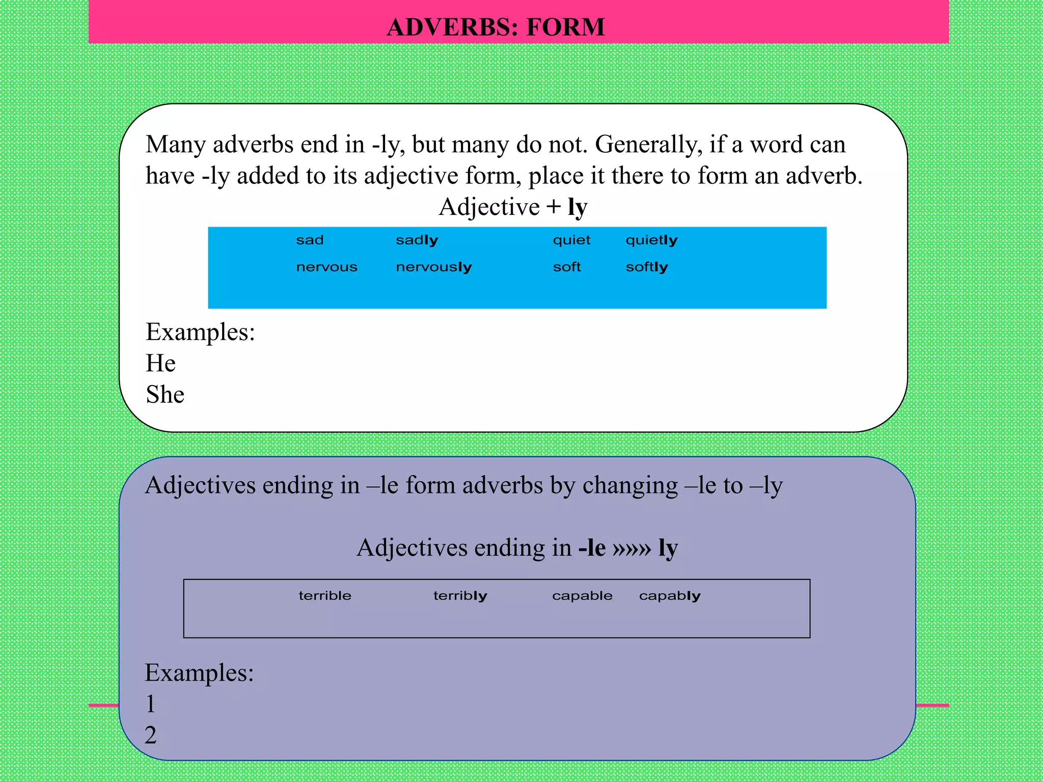 Grammar adverb | PPT