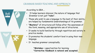 GRAMMAR-BASED APPROACH | PPTX