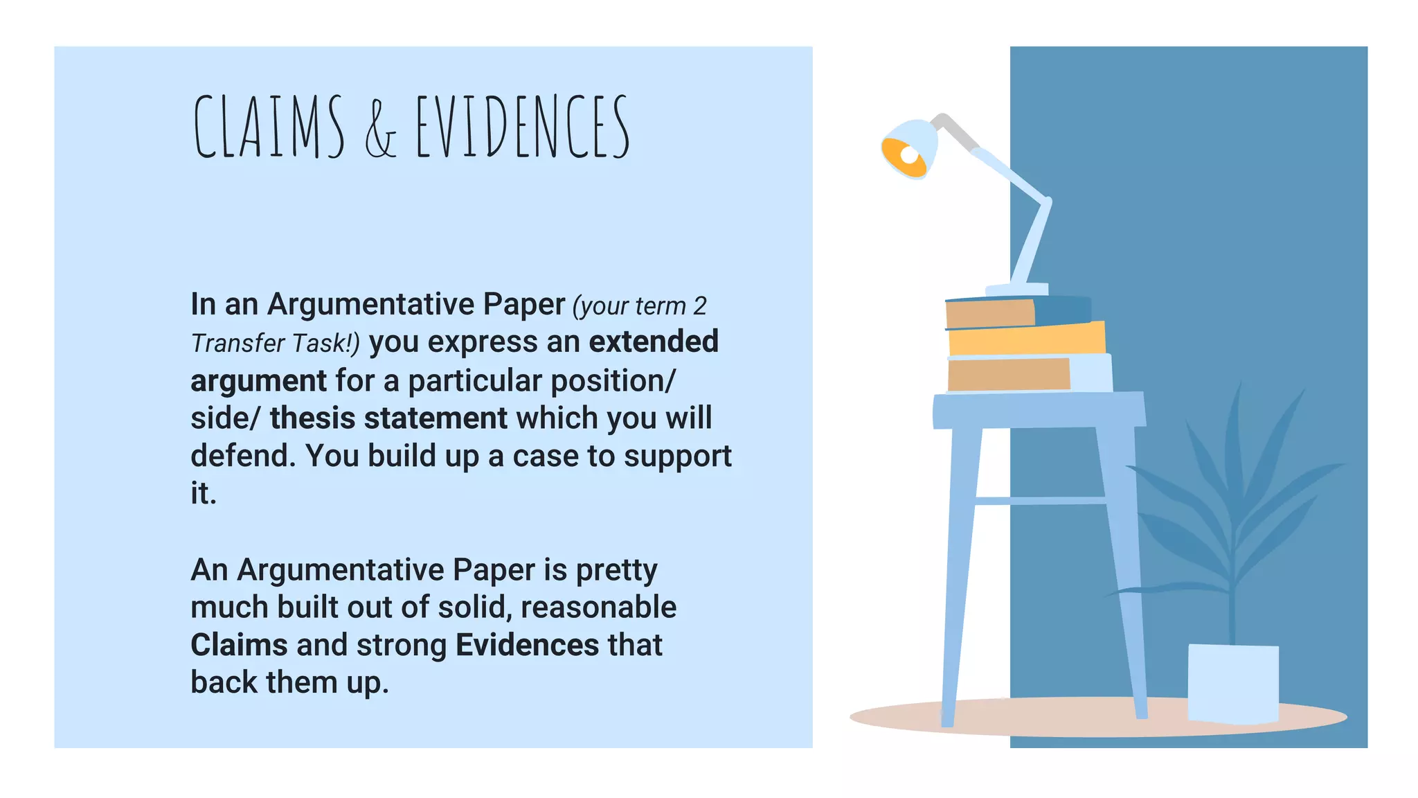 Writing - Claims & Evidences (Argumentative Paper Part 1) | PDF