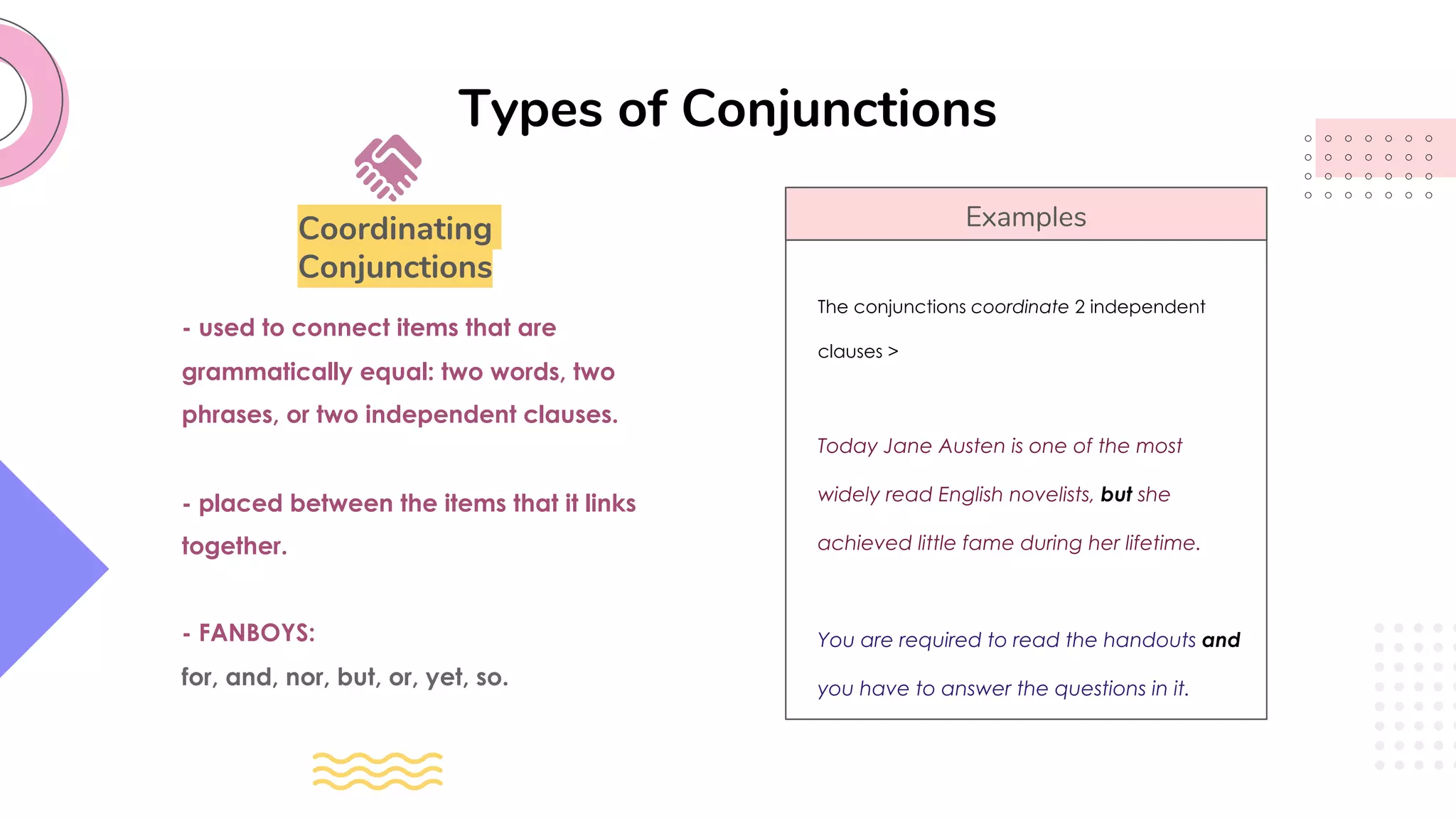 Grammar - Clauses & Conjunctions | PPT