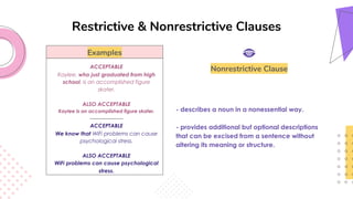 Grammar - Clauses & Conjunctions | PPT