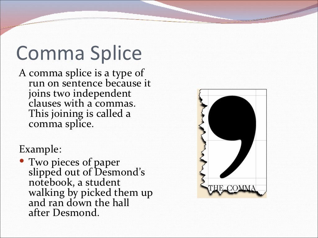 Punctuation - Commas & Comma Splices