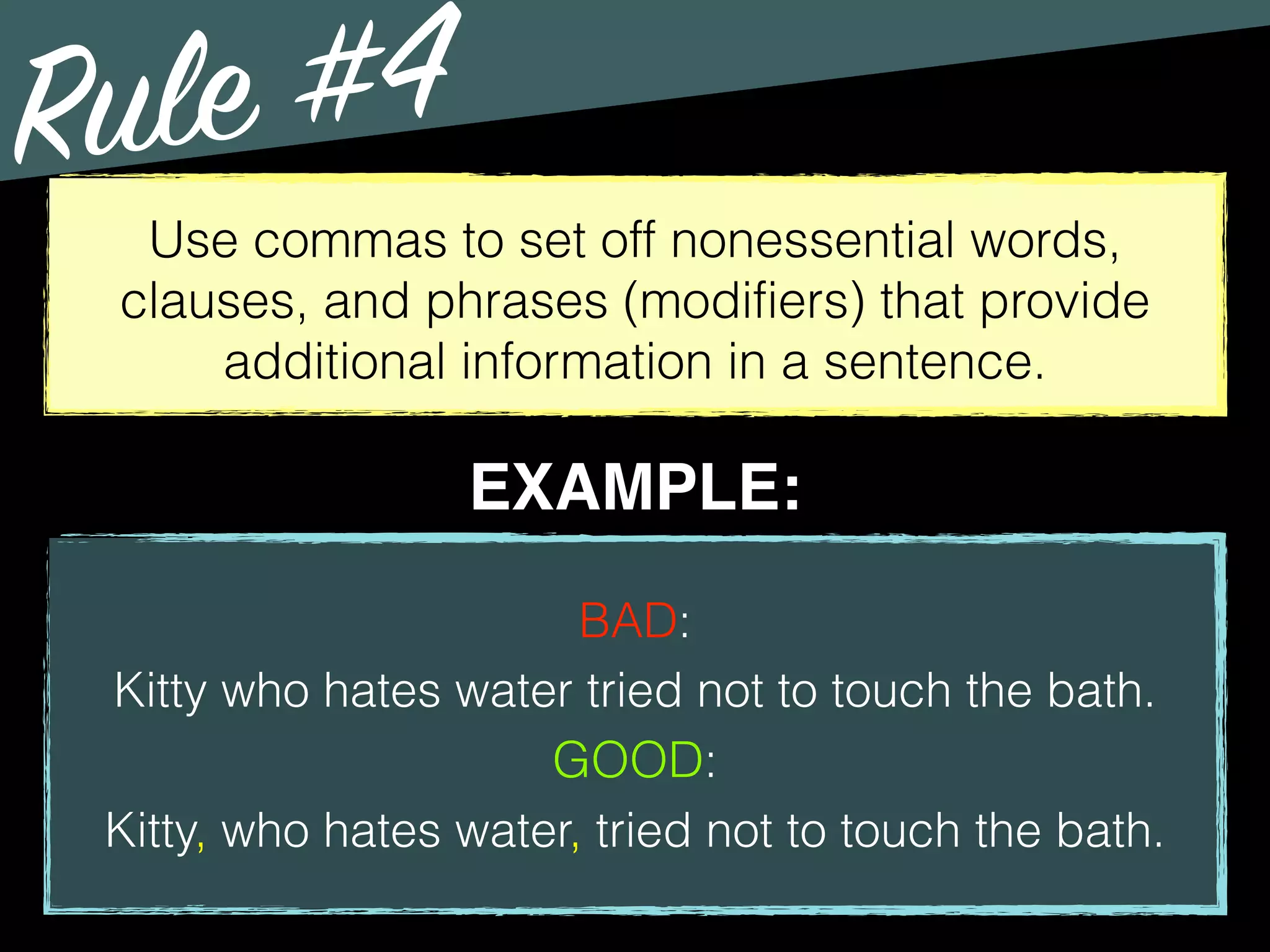 Grammar - Comma Use | PDF
