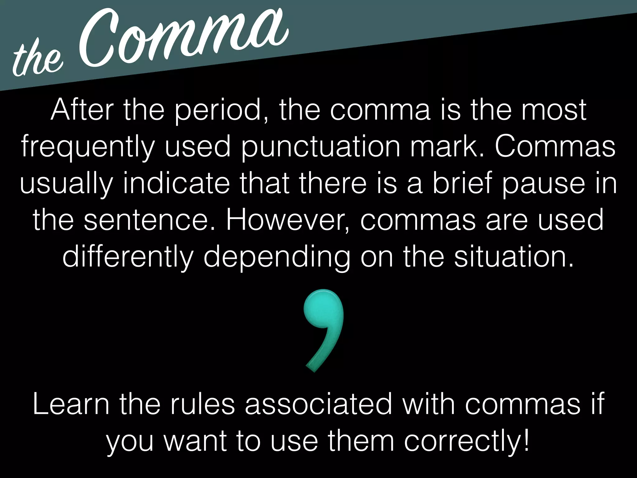 Grammar - Comma Use | PDF
