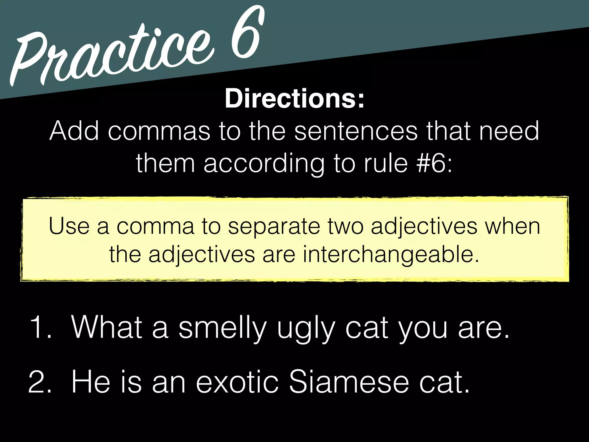 Grammar - Comma Use | PDF