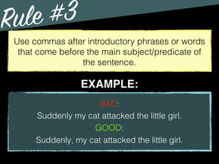 Grammar - Comma Use | PDF