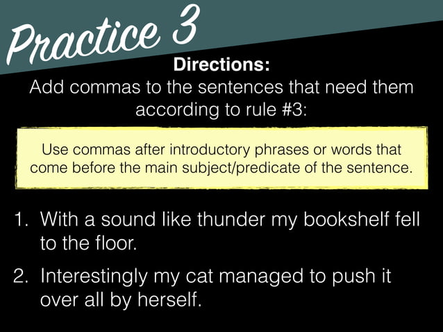 Grammar - Comma Use | PDF