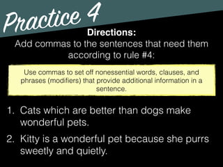 Grammar - Comma Use | PDF