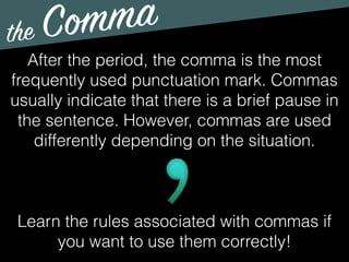 Grammar - Comma Use | PDF