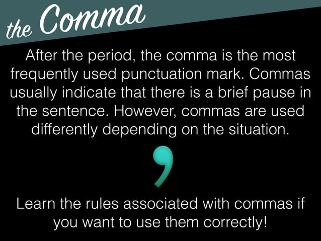 Grammar - Comma Use | PDF