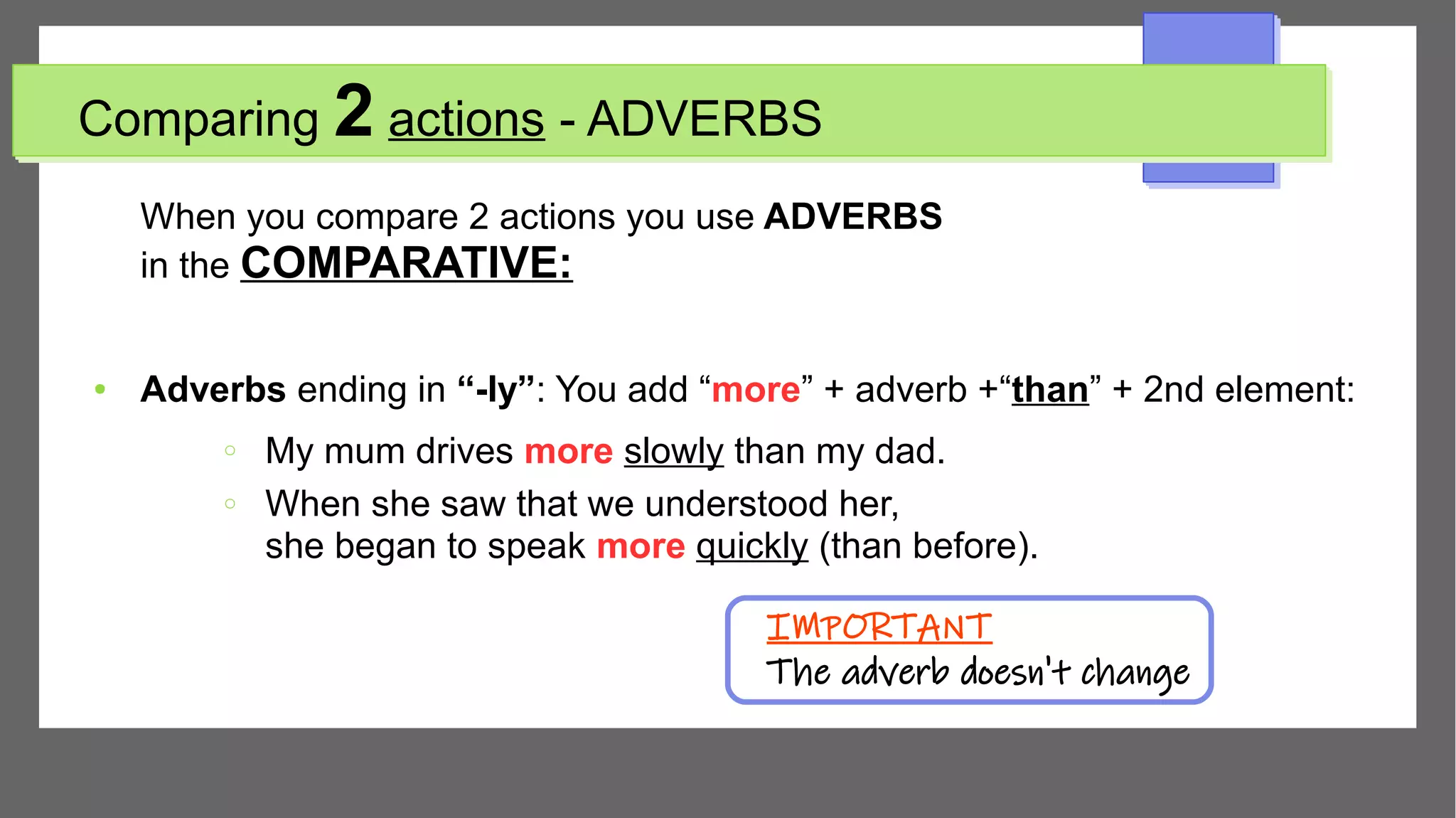 Grammar comparing in english - comparatives - b1 | PDF