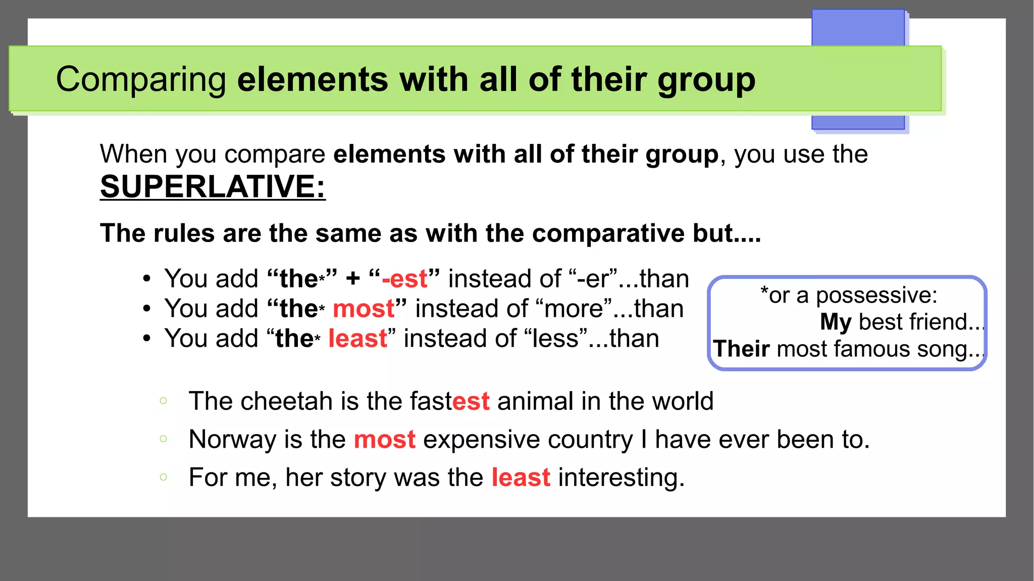 Grammar comparing in english - comparatives - b1 | PDF