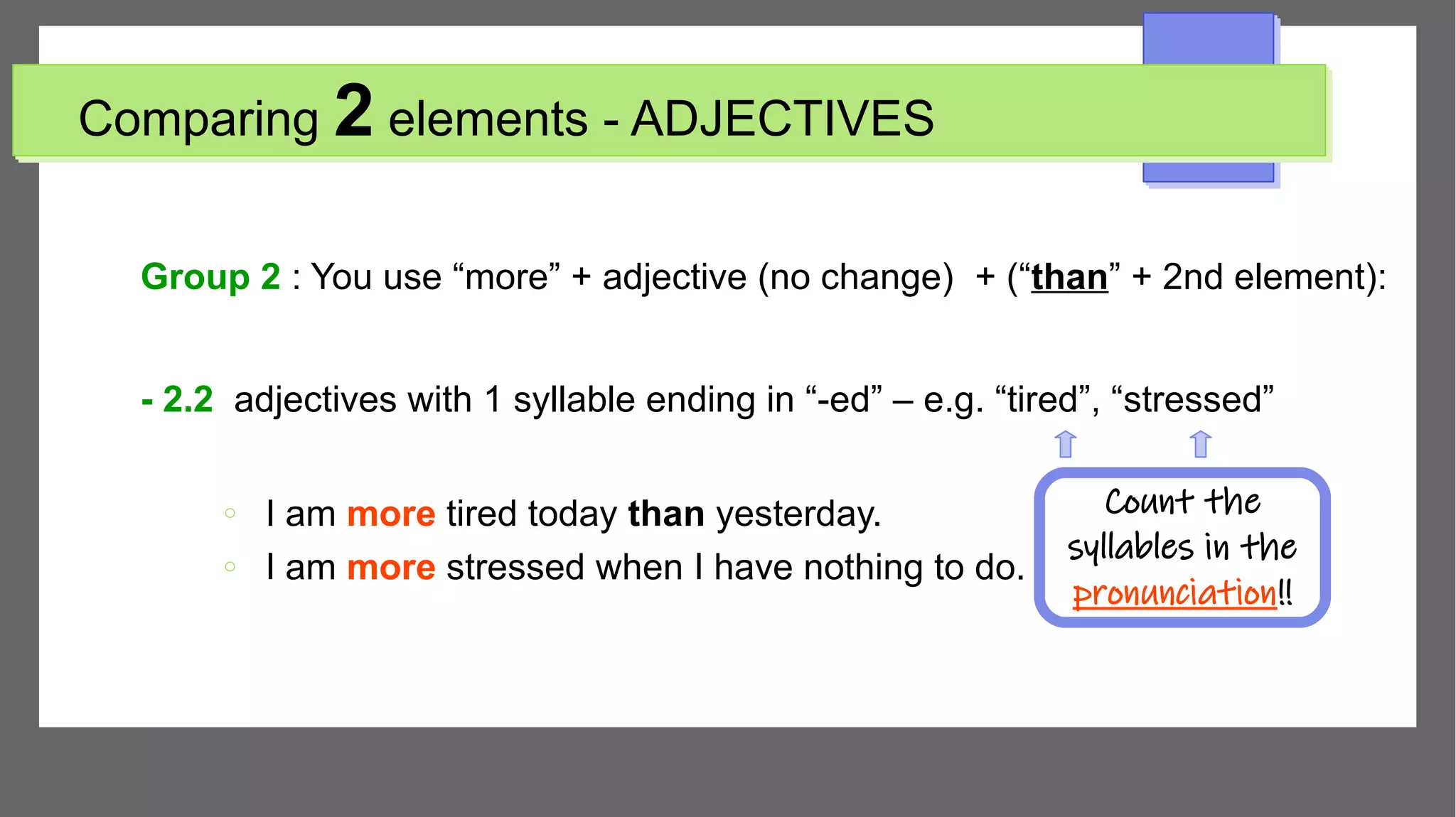 Grammar comparing in english - comparatives - b1 | PDF