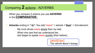 Grammar comparing in english - comparatives - b1 | PDF