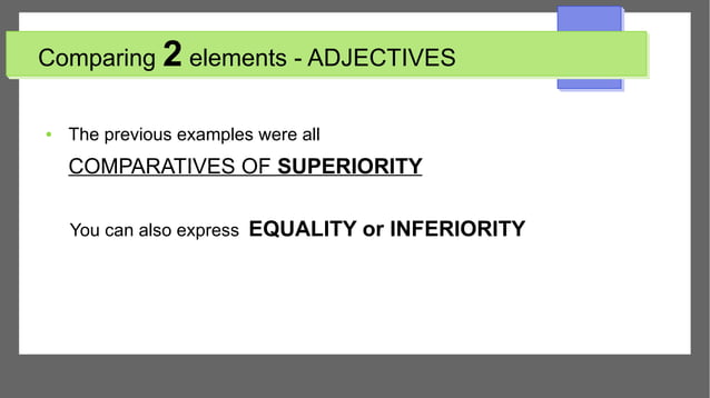 Grammar comparing in english - comparatives - b1 | PDF