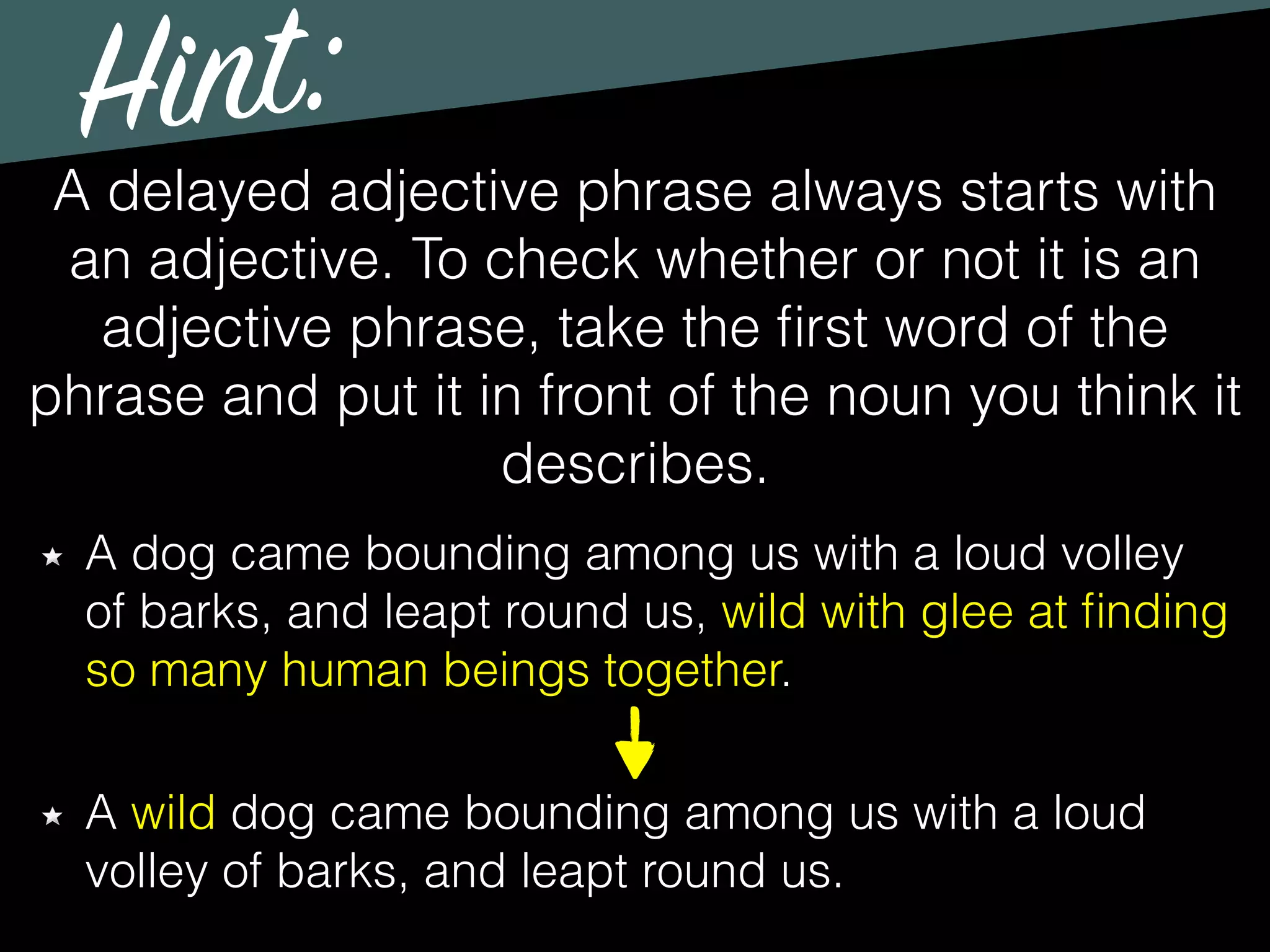 Delayed Adjectives and Adverbs | PDF