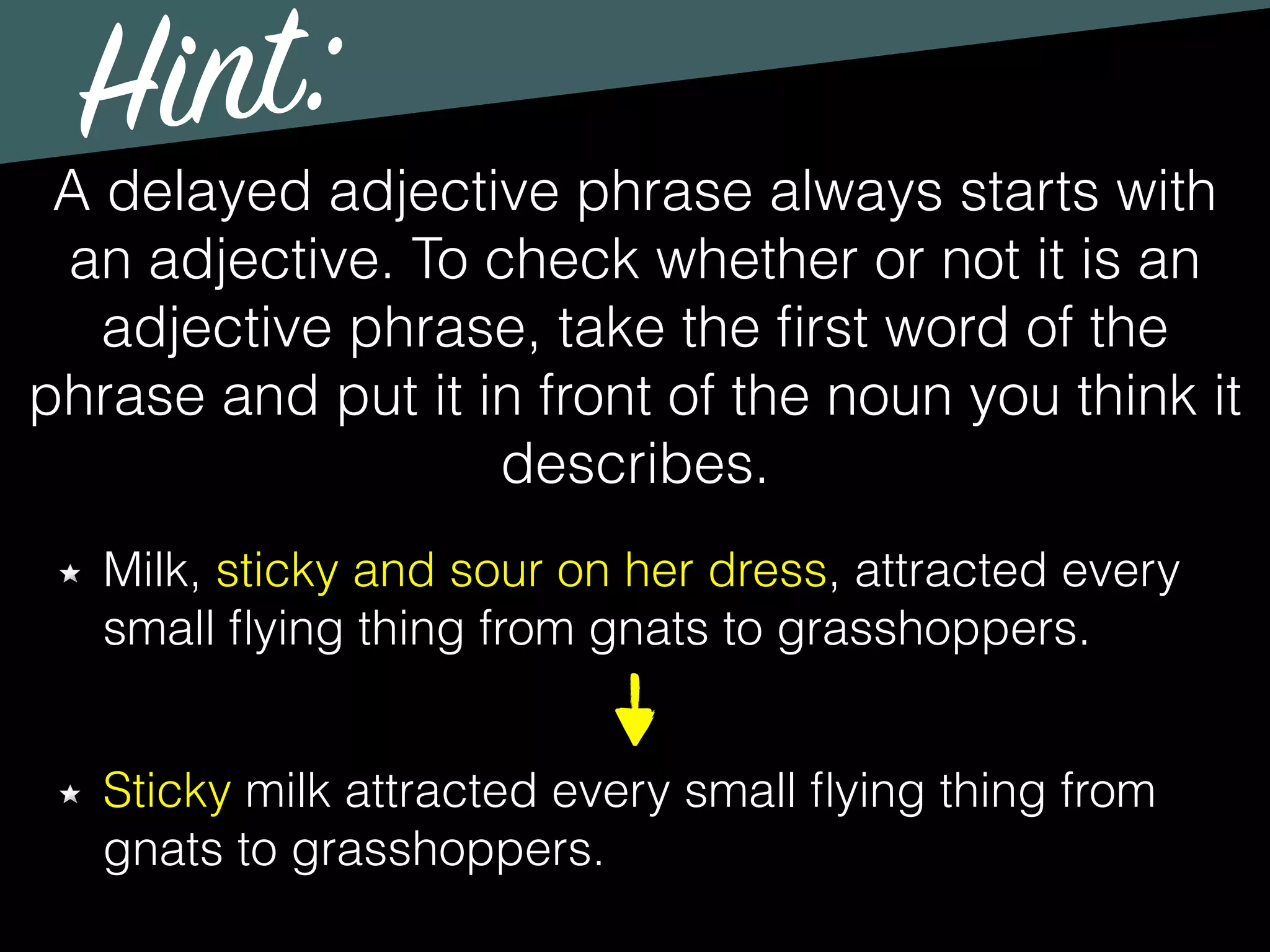 Delayed Adjectives and Adverbs | PDF