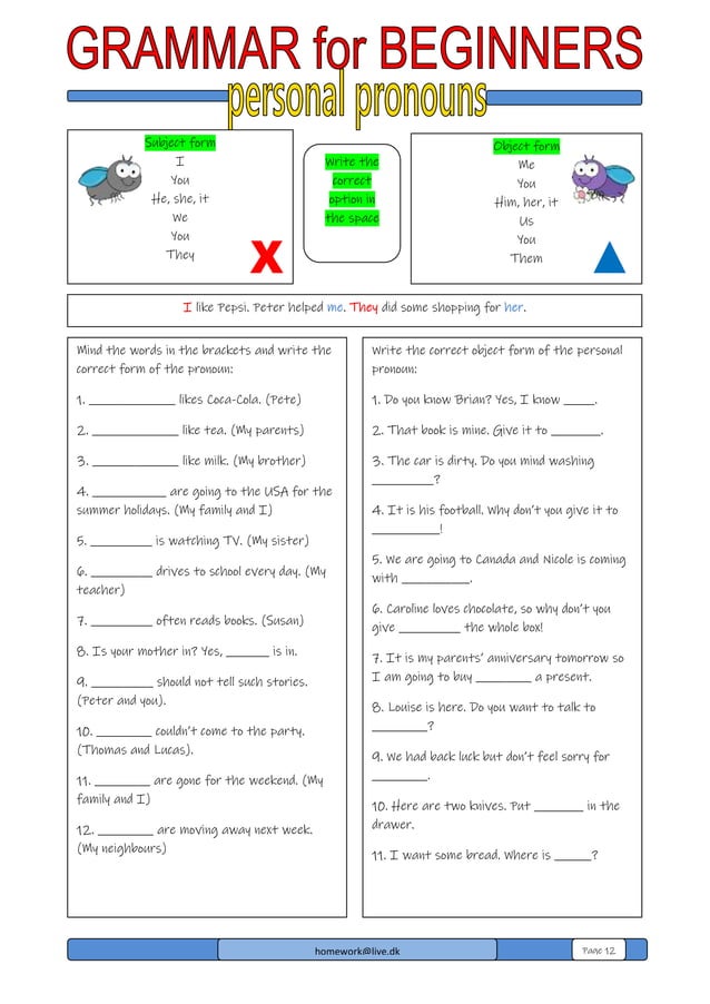 grammar-for-beginners-personal-pronouns-fun-activities-games-grammar ...