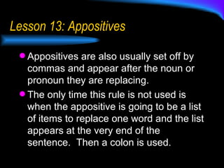 Grammar Lesson 13 And Diagramming | PPT