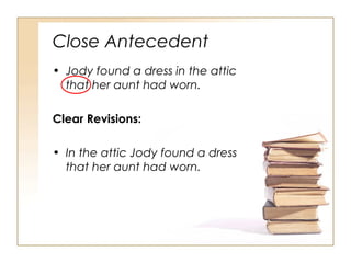 Grammar Pronoun Antecedent Agreement | PPT