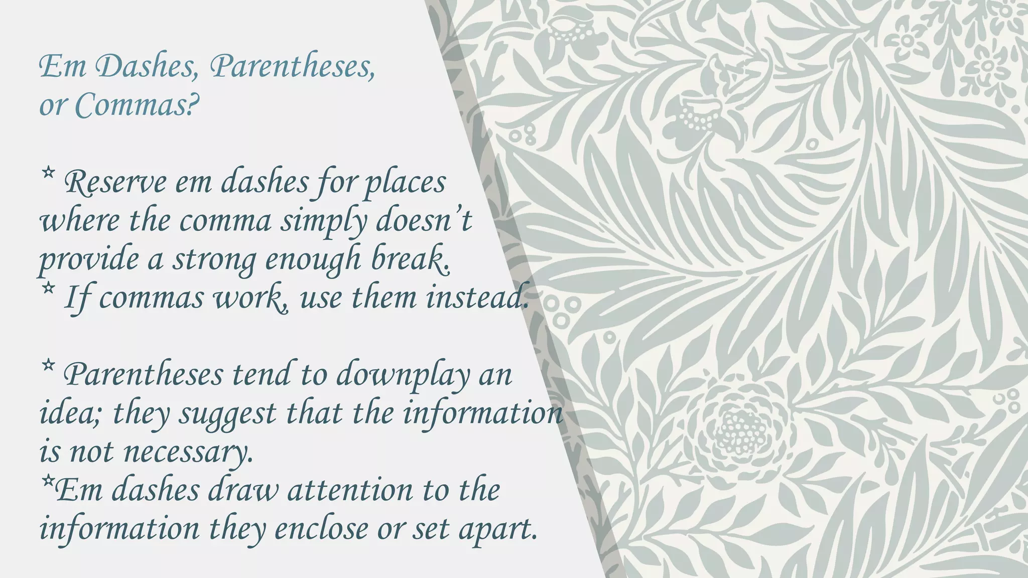 Grammar - Punctuations (Semicolon and Dashes) | PDF