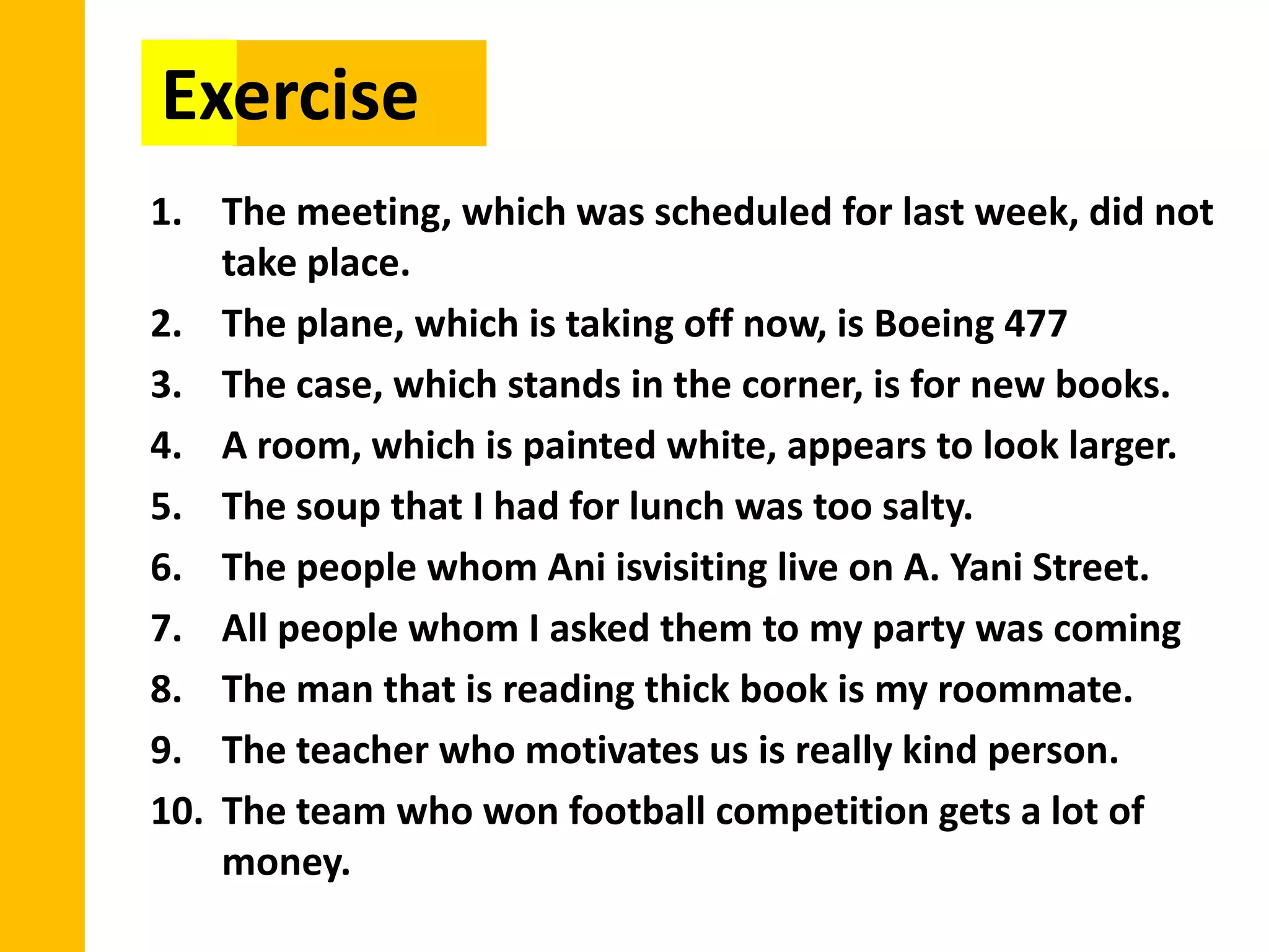 Grammar - Reducing Adjective Clause | PPTX