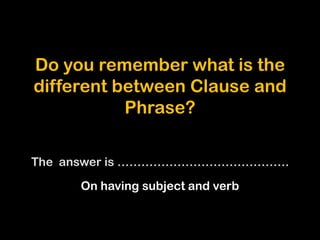 Grammar - Reducing Adjective Clause | PPTX