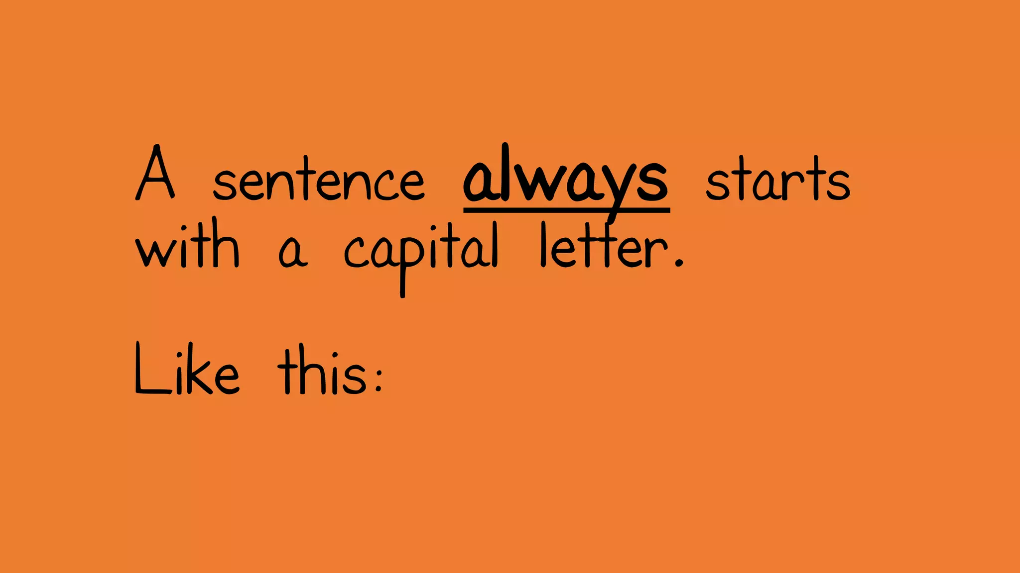 Sentences ( Capital Letters and Periods) | PDF