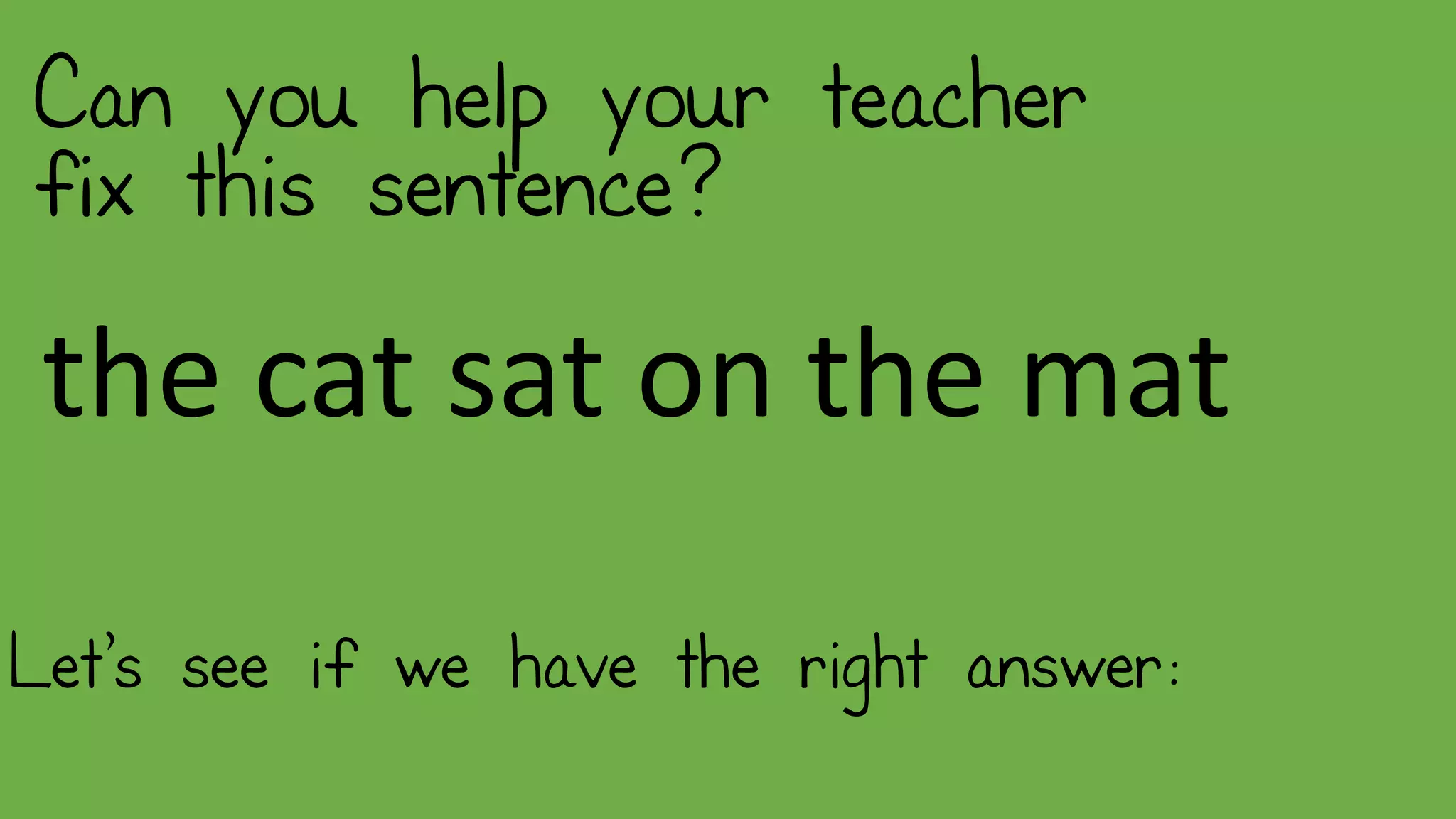 Sentences ( Capital Letters and Periods) | PDF