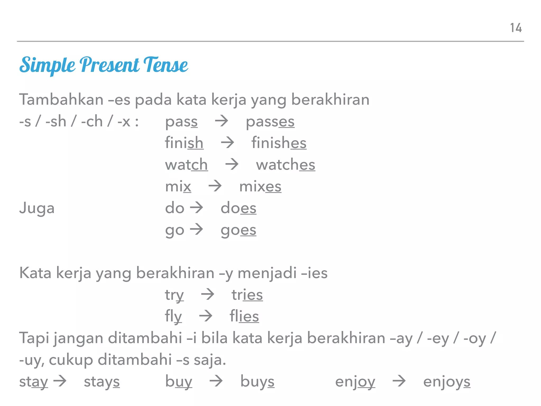 Grammar - Simple Present Tense | PPT