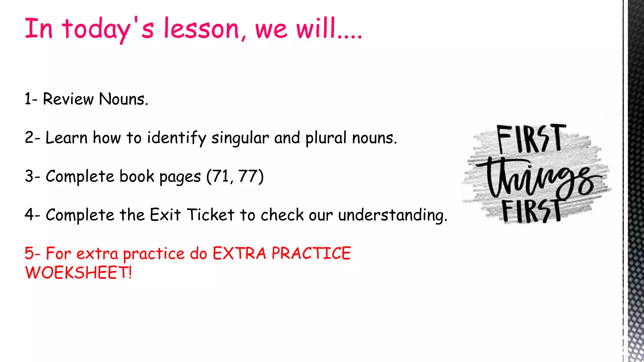 Grammar singular and plural nouns adding es | PPTX