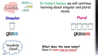 Grammar singular and plural nouns adding es | PPTX