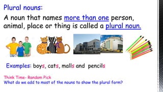 Grammar singular and plural nouns adding es | PPTX