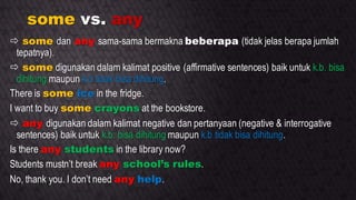 Grammar - SOME, ANY, SEVERAL, A NUMBER OF | PDF