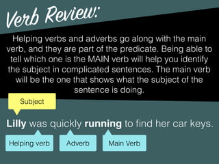 Subject, Predicate, & Modifiers (updated) | PDF