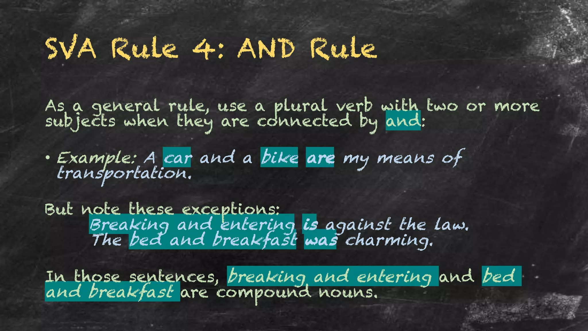 Grammar - subject verb agreement | PDF