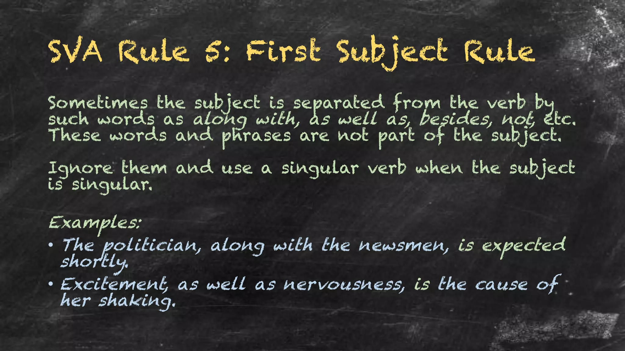 Grammar - subject verb agreement | PDF